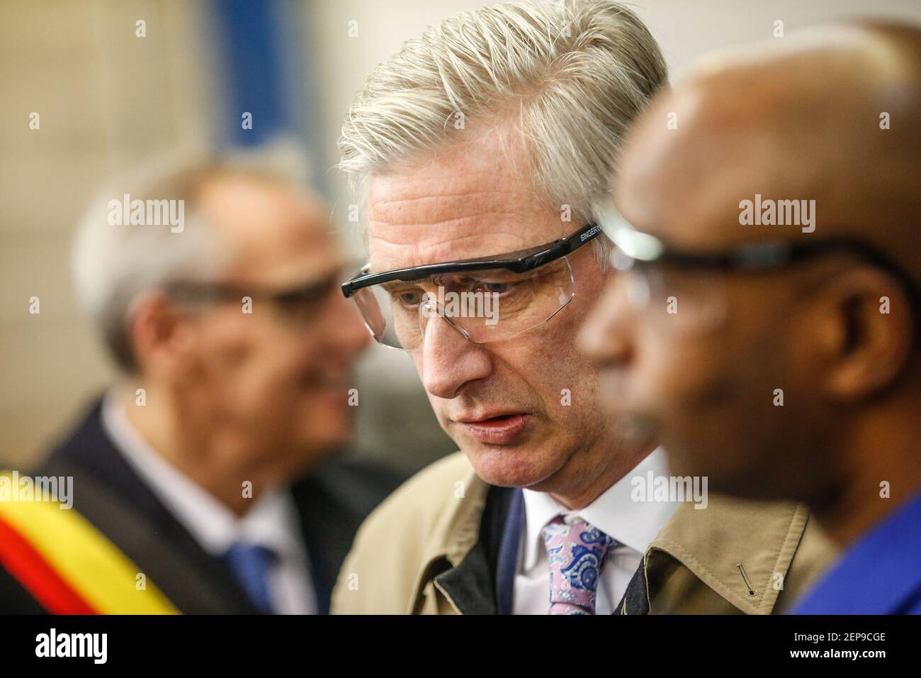 King Philippe - Filip of Belgium pictured during a visit of the King to ...