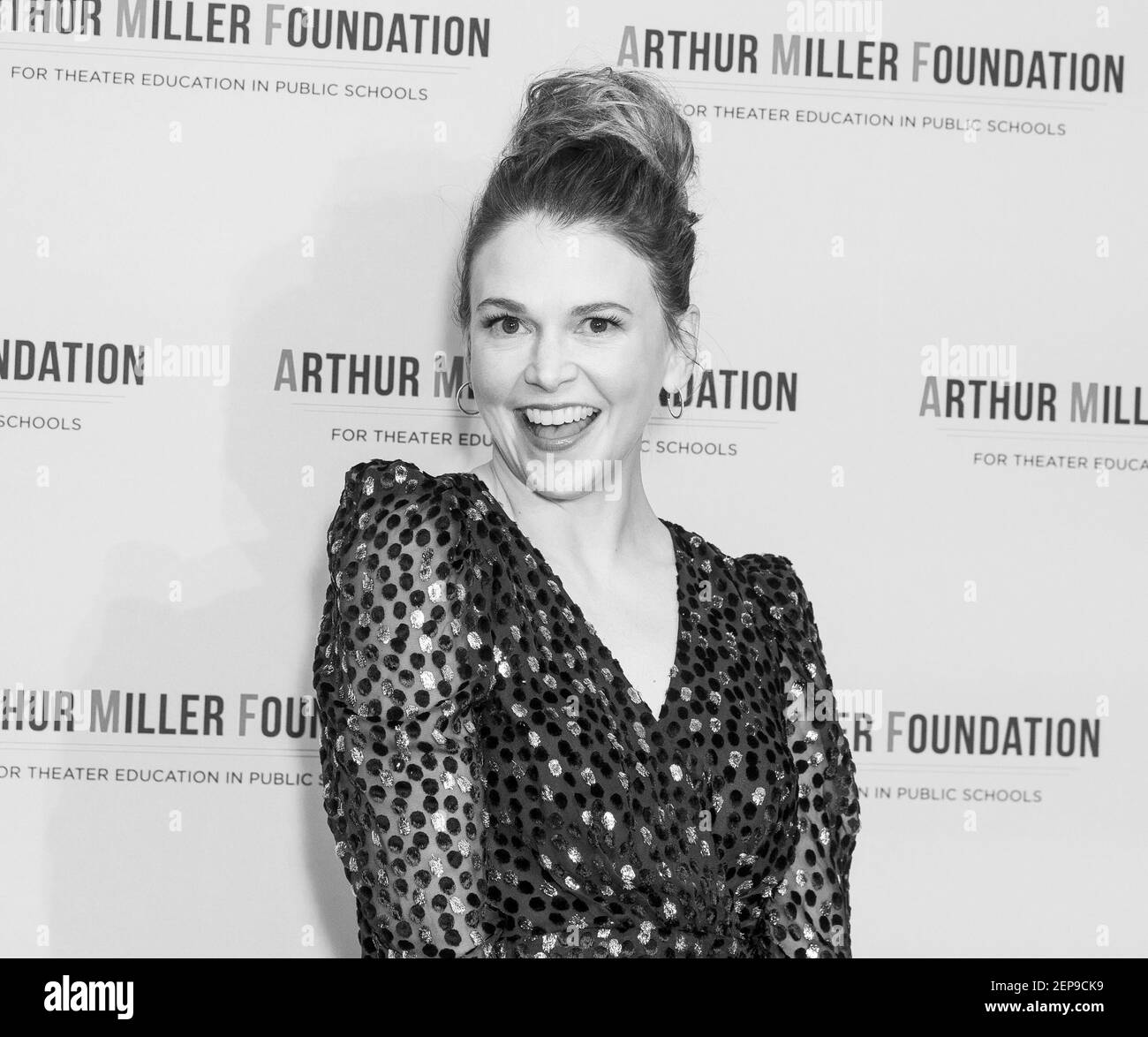 Sutton Foster wearing dress by Kate Spade attends the 2019 Arthur ...