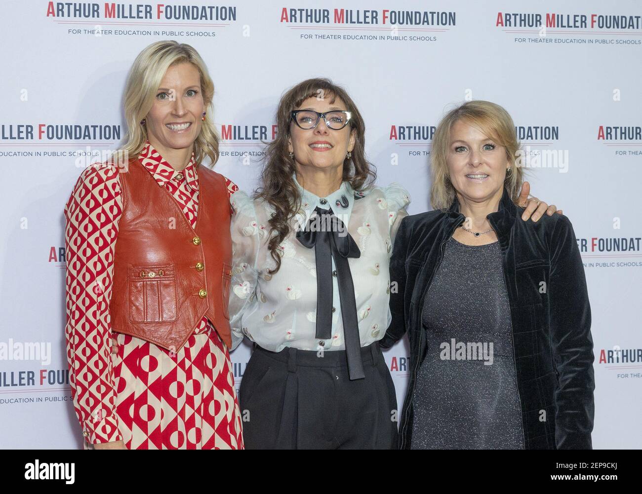 Sandi Farkas, Rebecca Miller and Janine Smith attend the 2019 Arthur ...