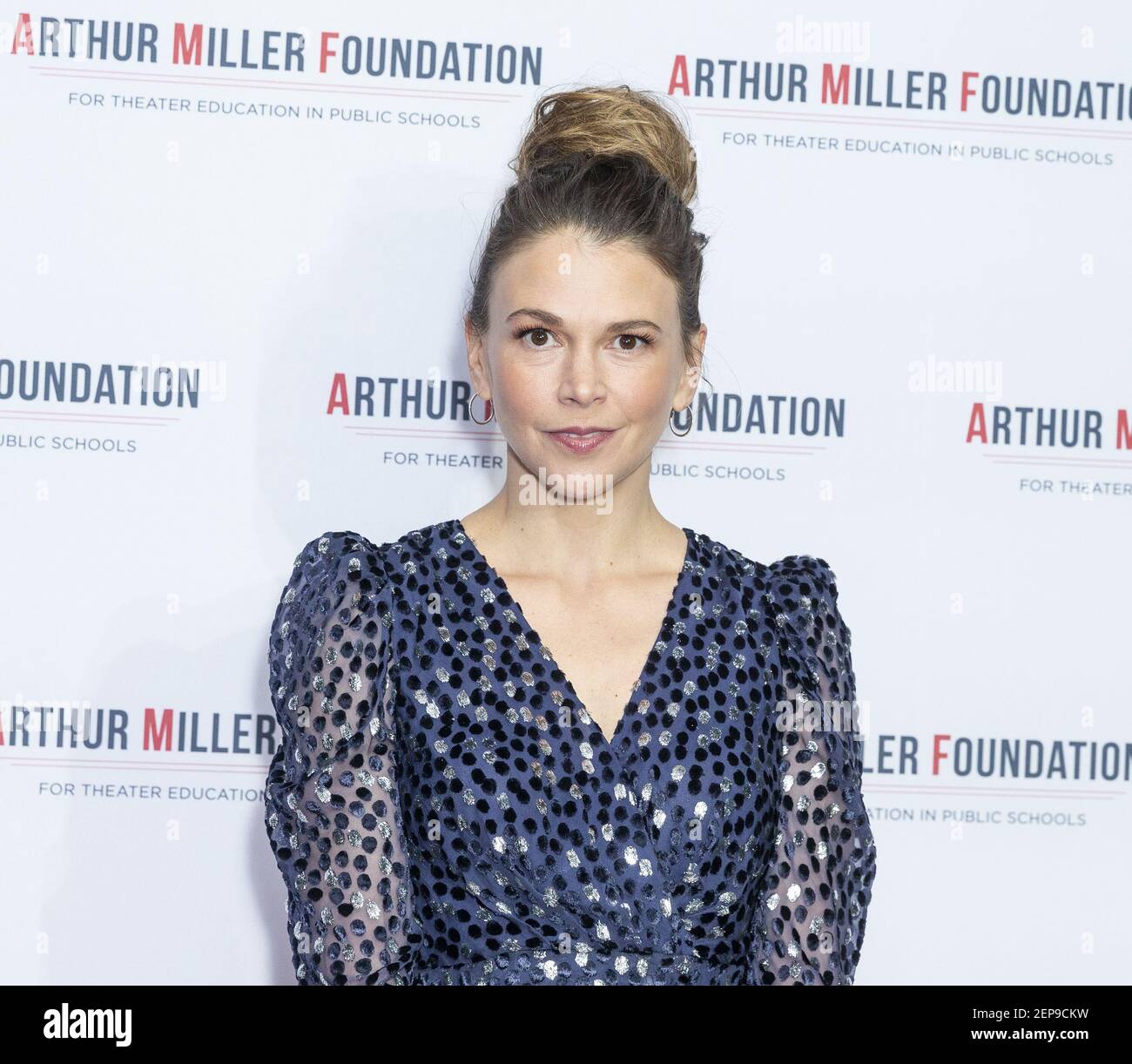 Sutton Foster wearing dress by Kate Spade attends the 2019 Arthur ...