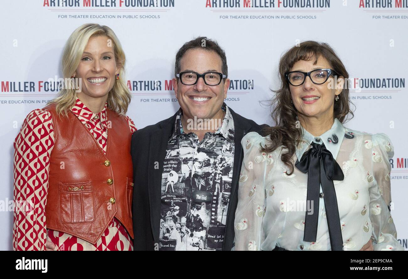 Sandi Farkas, Michael Mayer and Rebecca Miller attend the 2019 Arthur ...