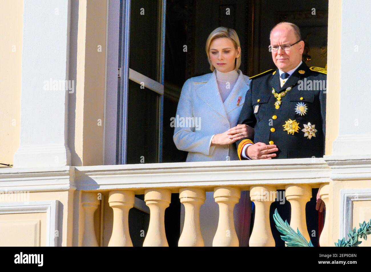 Prince Albert II of Monaco and Princess Charlene of Monaco during the ...