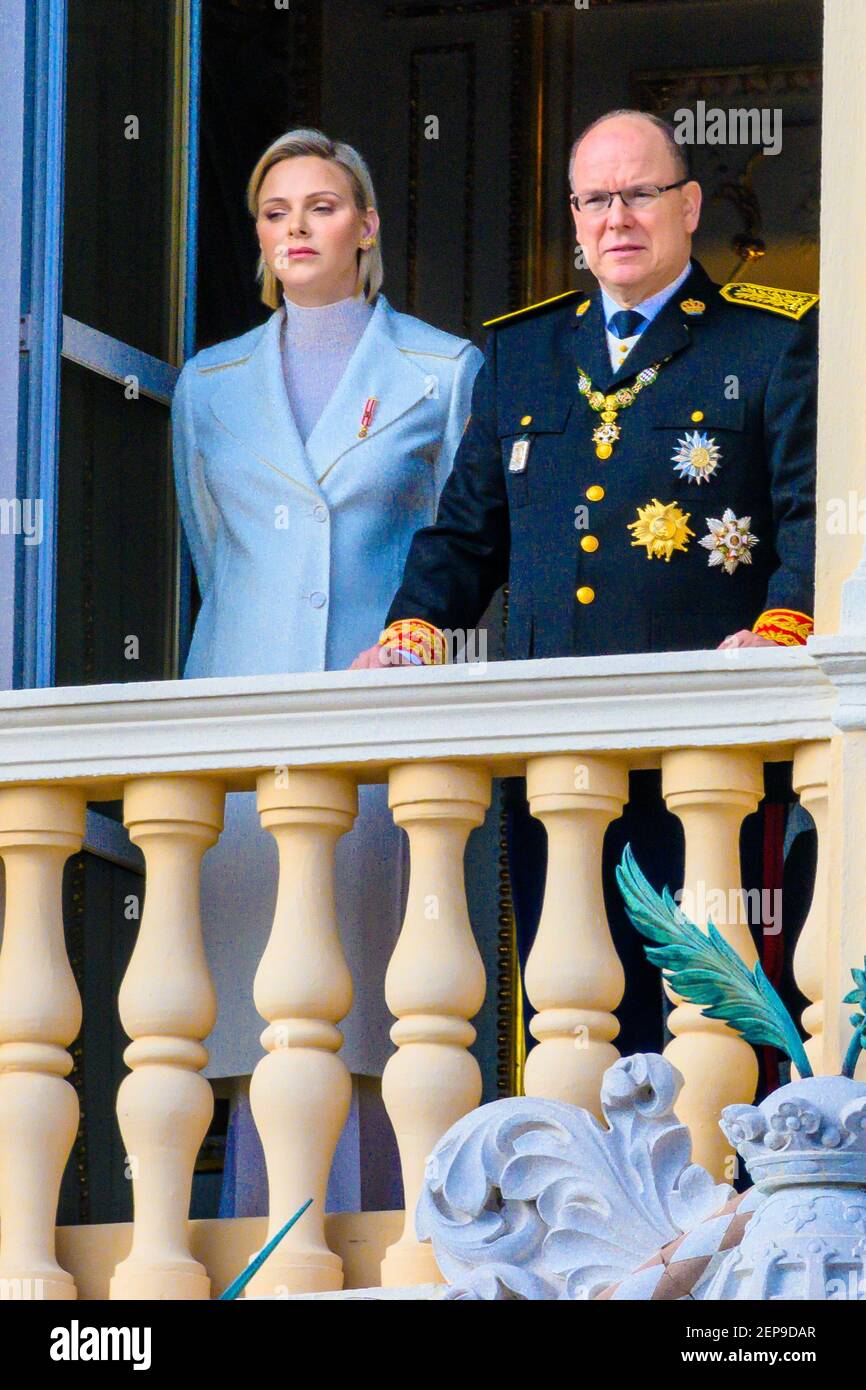 Prince Albert II of Monaco and Princess Charlene of Monaco during the ...