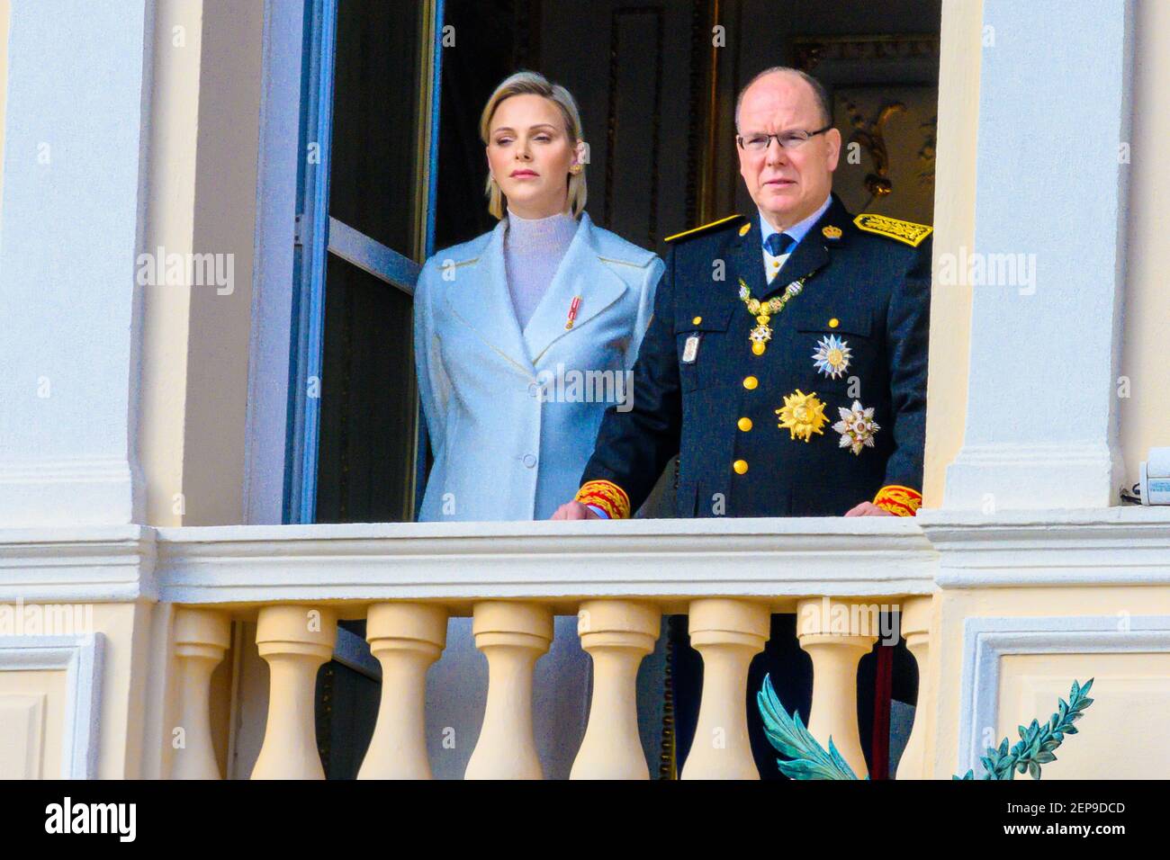 Prince Albert II of Monaco and Princess Charlene of Monaco during the ...
