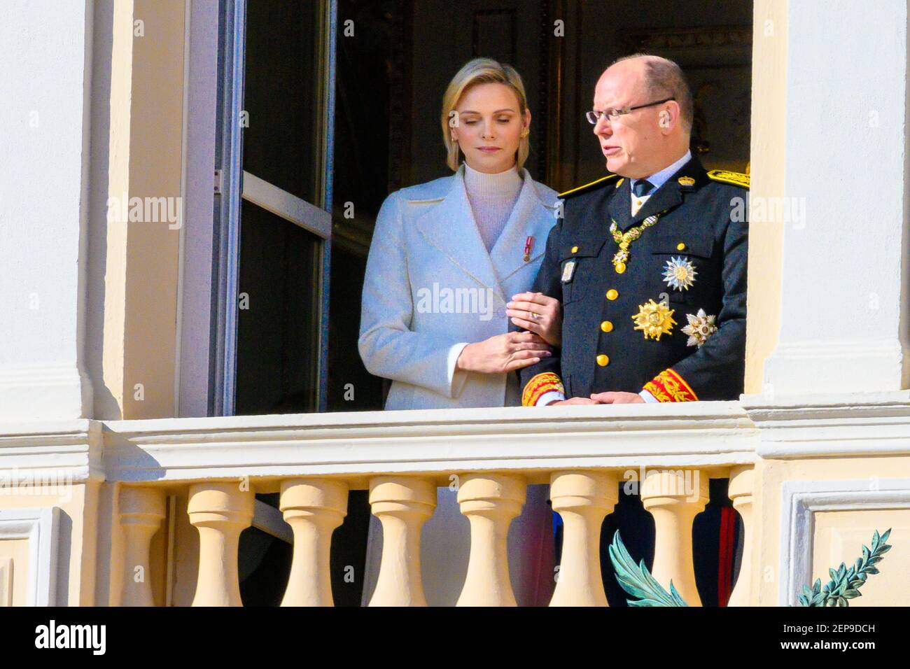 Prince Albert II of Monaco and Princess Charlene of Monaco during the ...