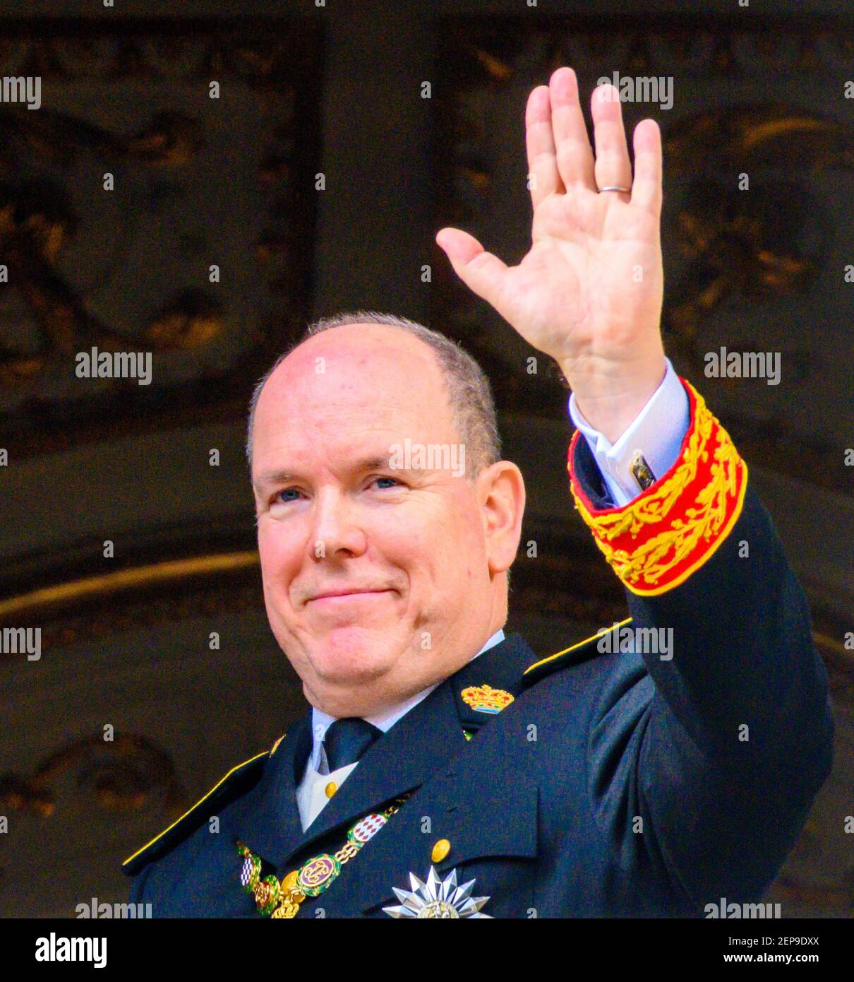 Prince Albert II of Monaco during the Army Parade, as part of the ...