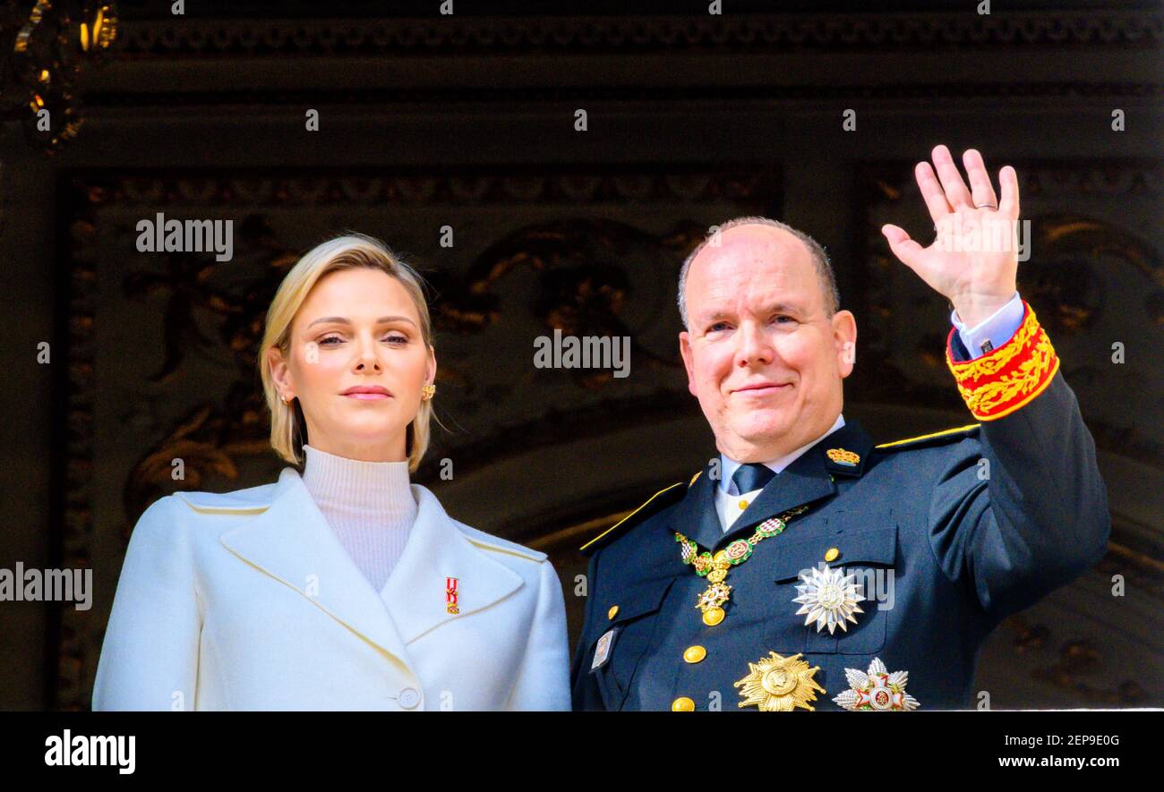 Prince Albert II of Monaco and Princess Charlene of Monaco during the ...