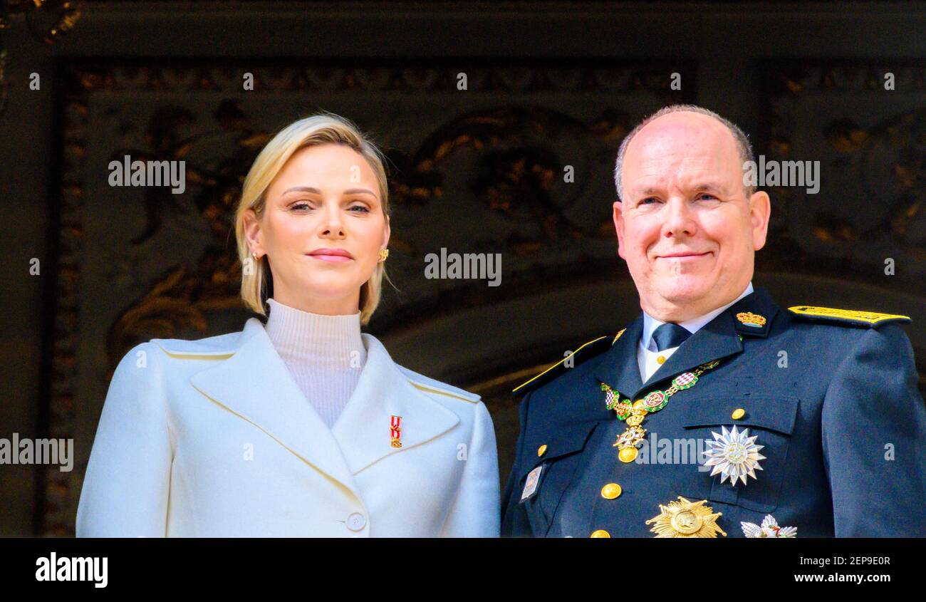 Prince Albert II of Monaco and Princess Charlene of Monaco during the ...