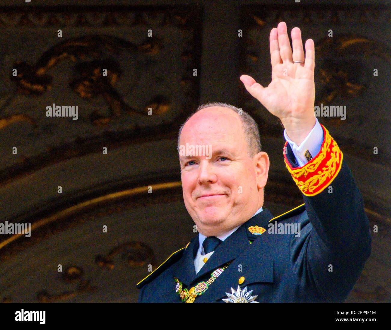 Prince Albert II of Monaco during the Army Parade, as part of the ...