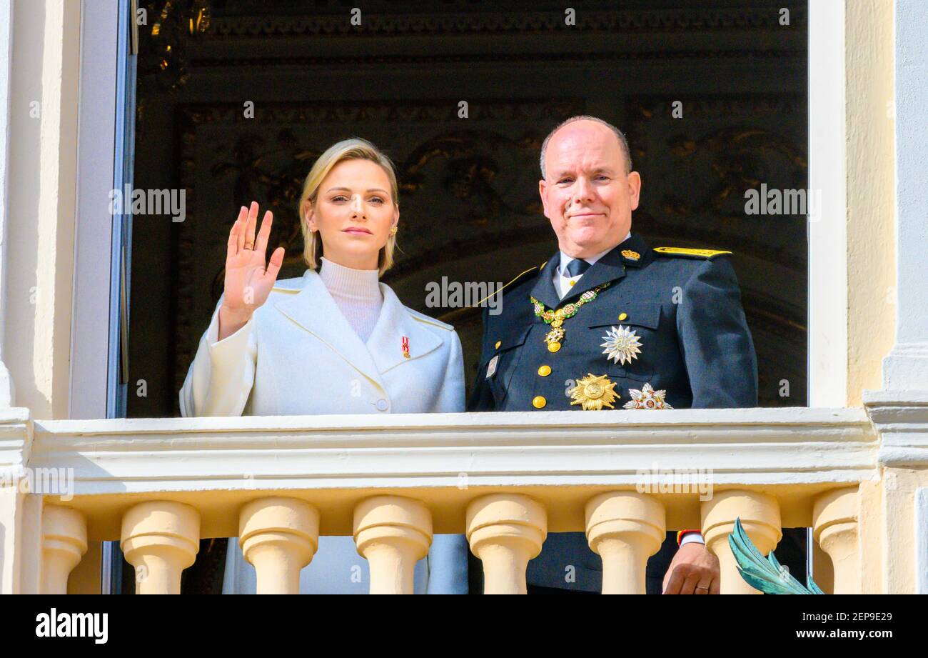 Prince Albert II of Monaco and Princess Charlene of Monaco during the ...