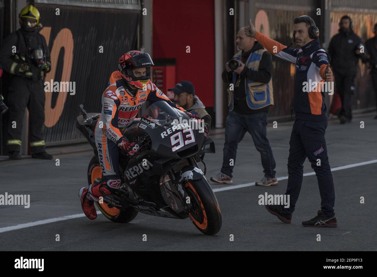 Test Day MotoGP, Circuit Ricardo Tormo, Valencia, Spain; Marc Marquez ...