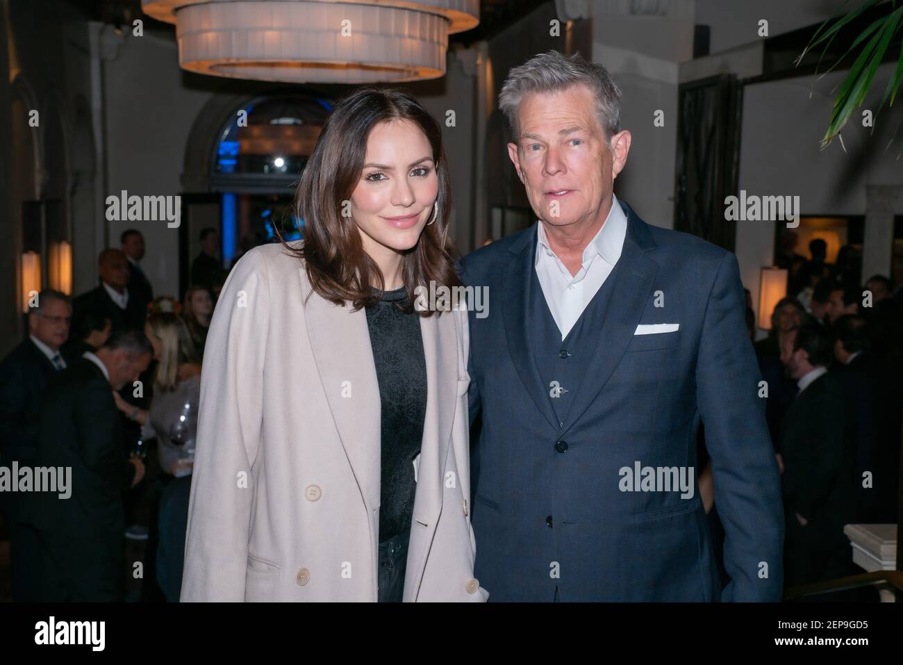 Katharine McPhee and David Foster attends the Prostate Cancer ...