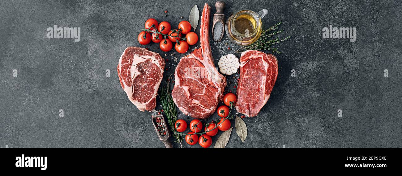 Variety fresh premium beef hi-res stock photography and images - Alamy
