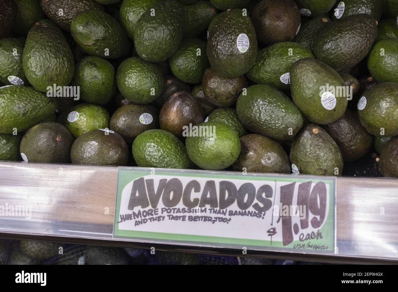 Avocados are seen at a store in Mountain View, California, United ...