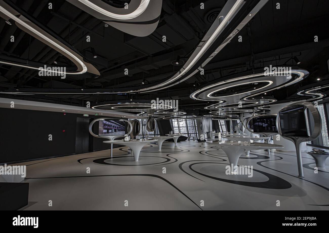 An inside view of Leeza SOHO in Beijing, China, 14 November 2019. Leeza ...