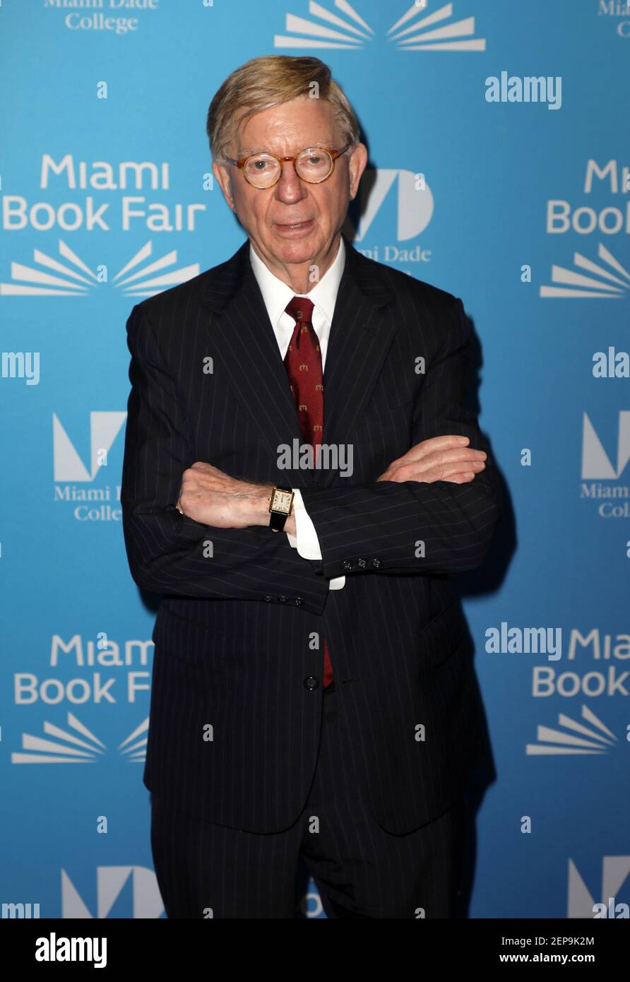 MIAMI, FL - NOV 19: George F. Will is seen poses back stage during an ...