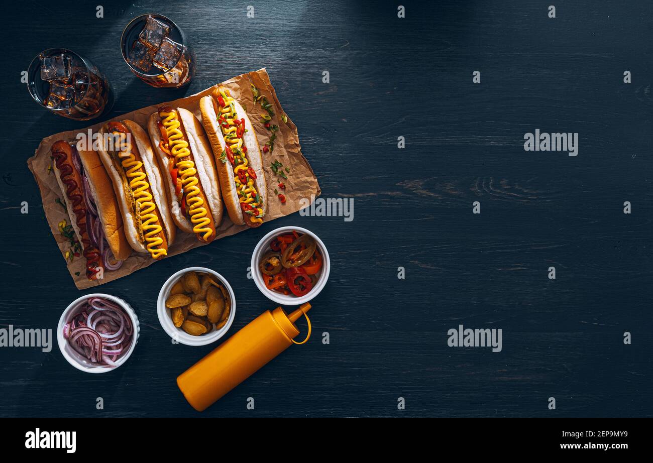 Hot dog ingredients hi-res stock photography and images - Alamy