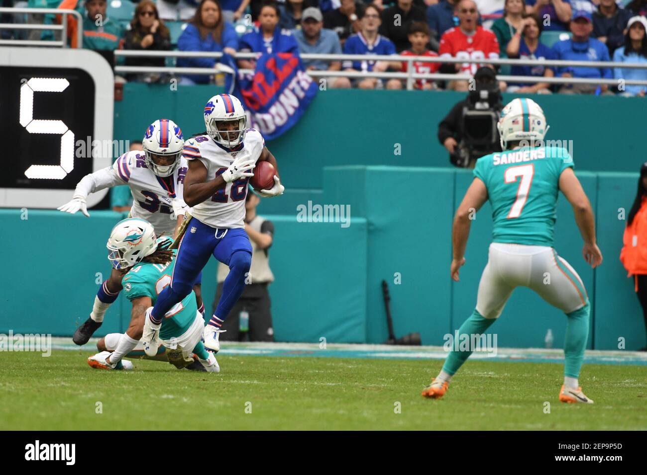 November 17, 2019: Andre Roberts #18 of Buffalo in action during the ...
