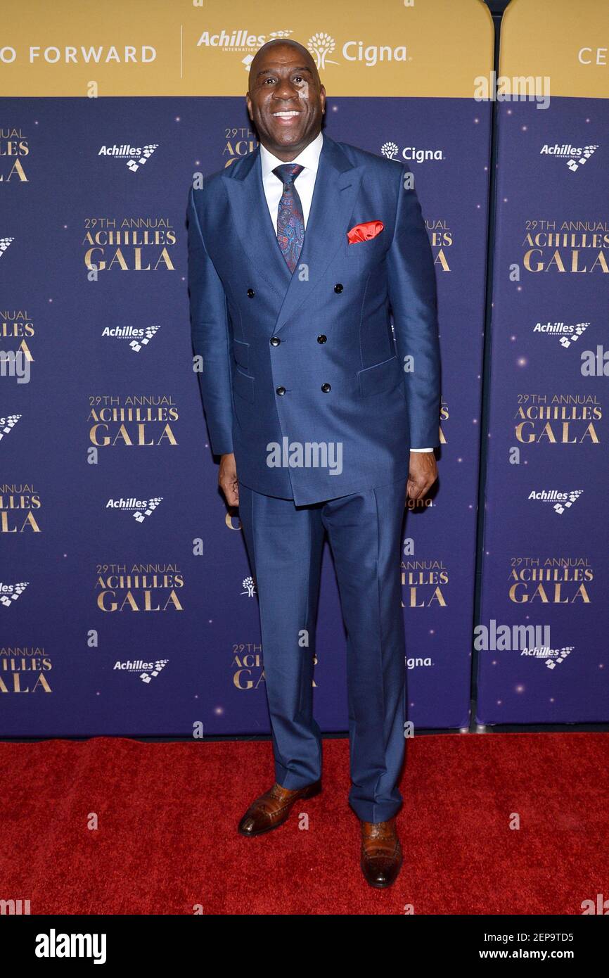 Former NBA player Magic Johnson attends The 29th Annual Achilles Gala ...