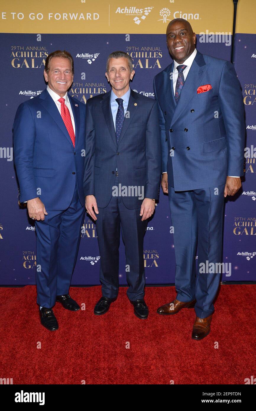 (L-R) Former NFL player Joe Theismann, David Cordani, Chief Executive ...