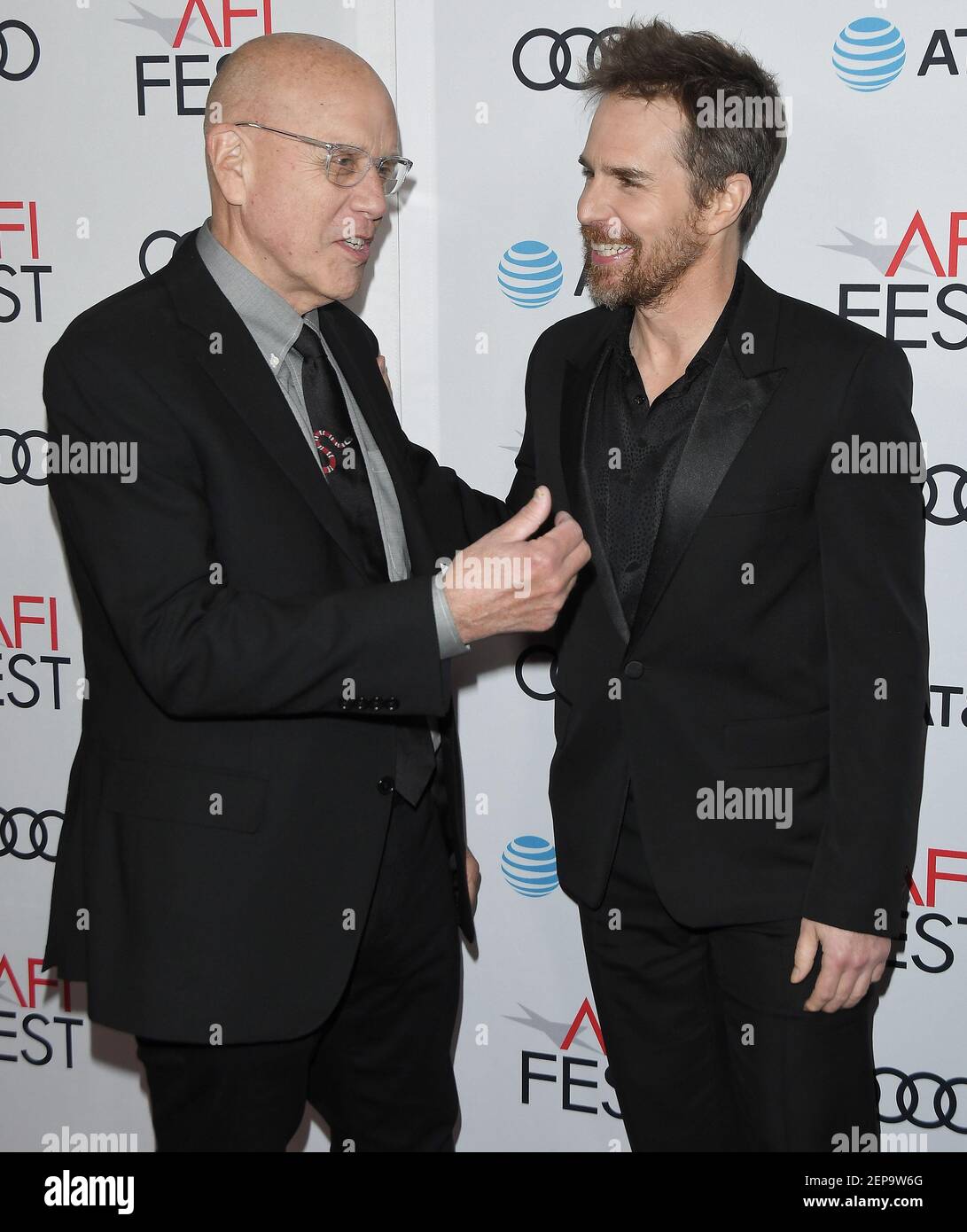 (L-R) Watson Bryant Jr and Sam Rockwell at the AFI FEST 2019 - RICHARD ...