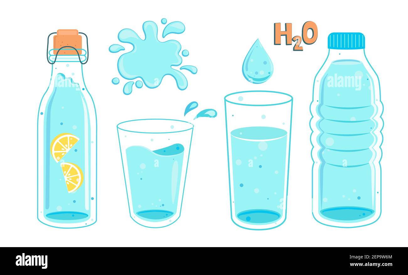 Drink water cartoon hi-res stock photography and images - Alamy