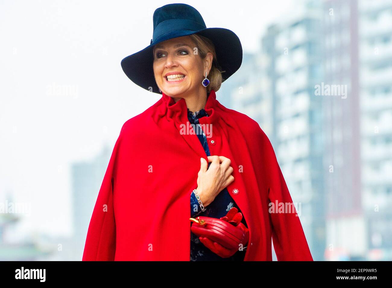 Queen Maxima at the opening of the Humania exhibition at the NEMO ...