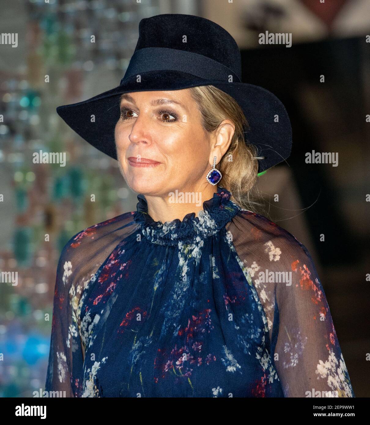 Queen Maxima at the opening of the Humania exhibition at the NEMO ...