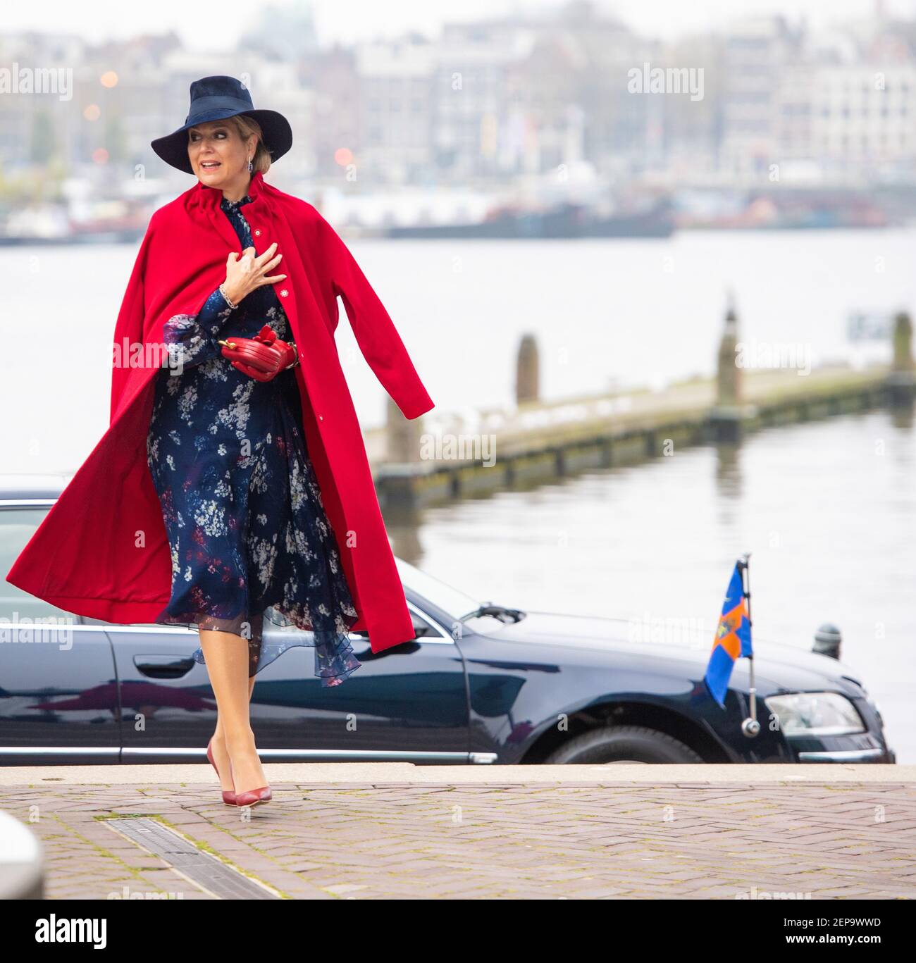 Queen Maxima at the opening of the Humania exhibition at the NEMO ...