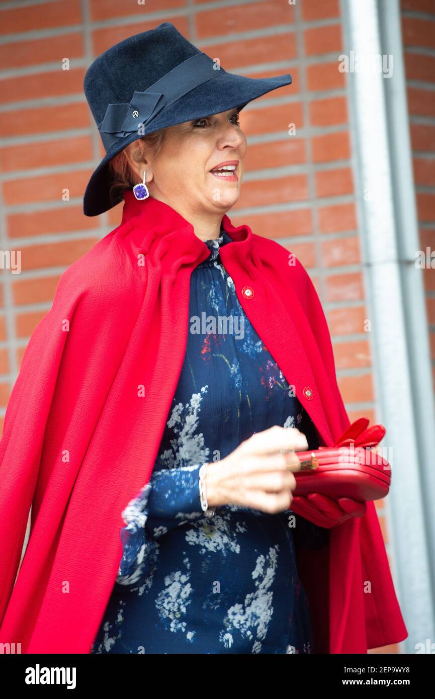 Queen Maxima at the opening of the Humania exhibition at the NEMO ...