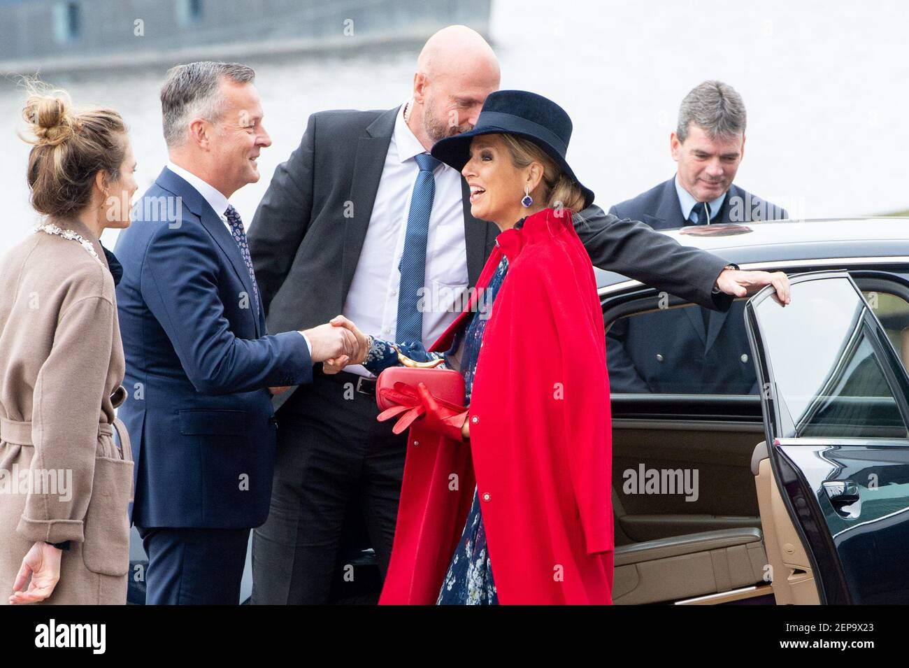 Queen Maxima at the opening of the Humania exhibition at the NEMO ...