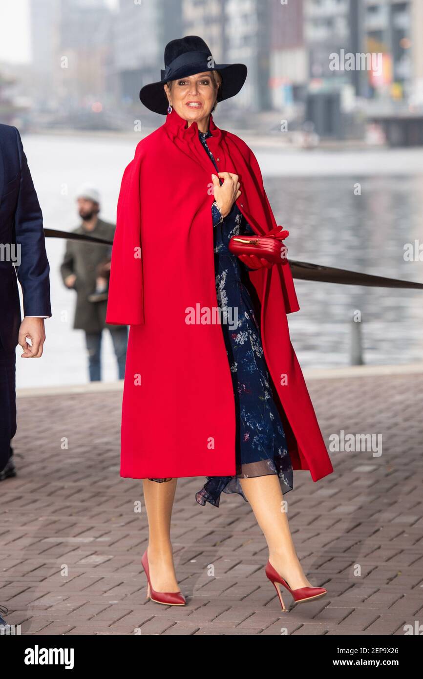 Queen Maxima at the opening of the Humania exhibition at the NEMO ...
