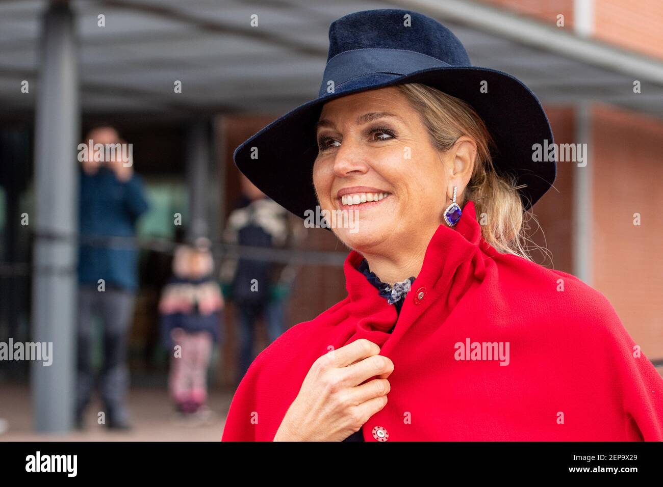 Queen Maxima at the opening of the Humania exhibition at the NEMO ...