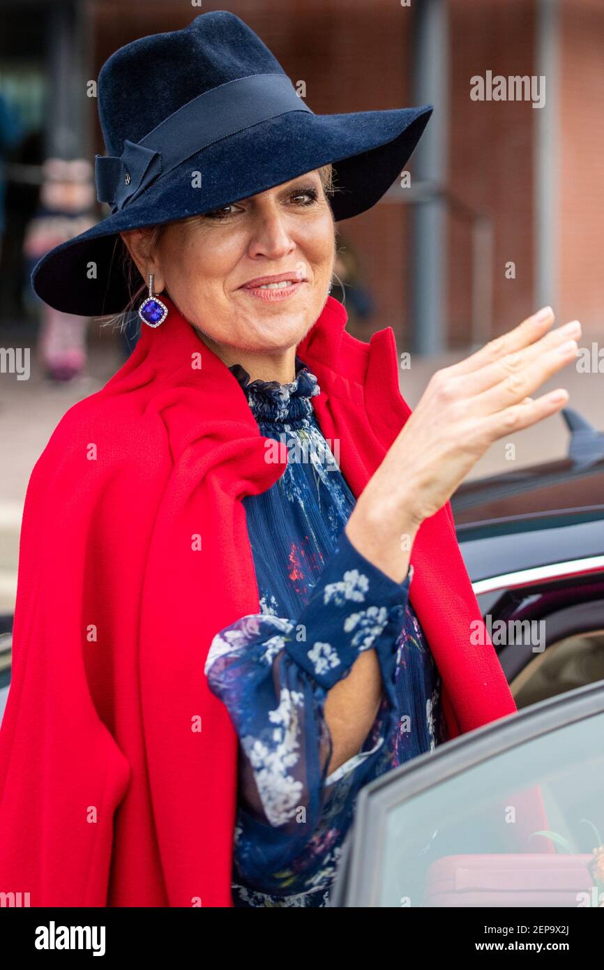 Queen Maxima at the opening of the Humania exhibition at the NEMO ...