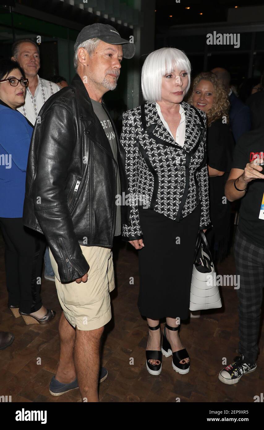 MIAMI, FL - NOV 20: Debbie Harry is seen with a guest during meet and ...