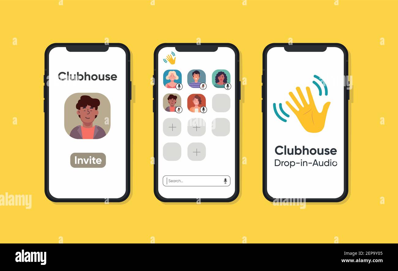 Clubhouse app logo Stock Vector Images - Alamy