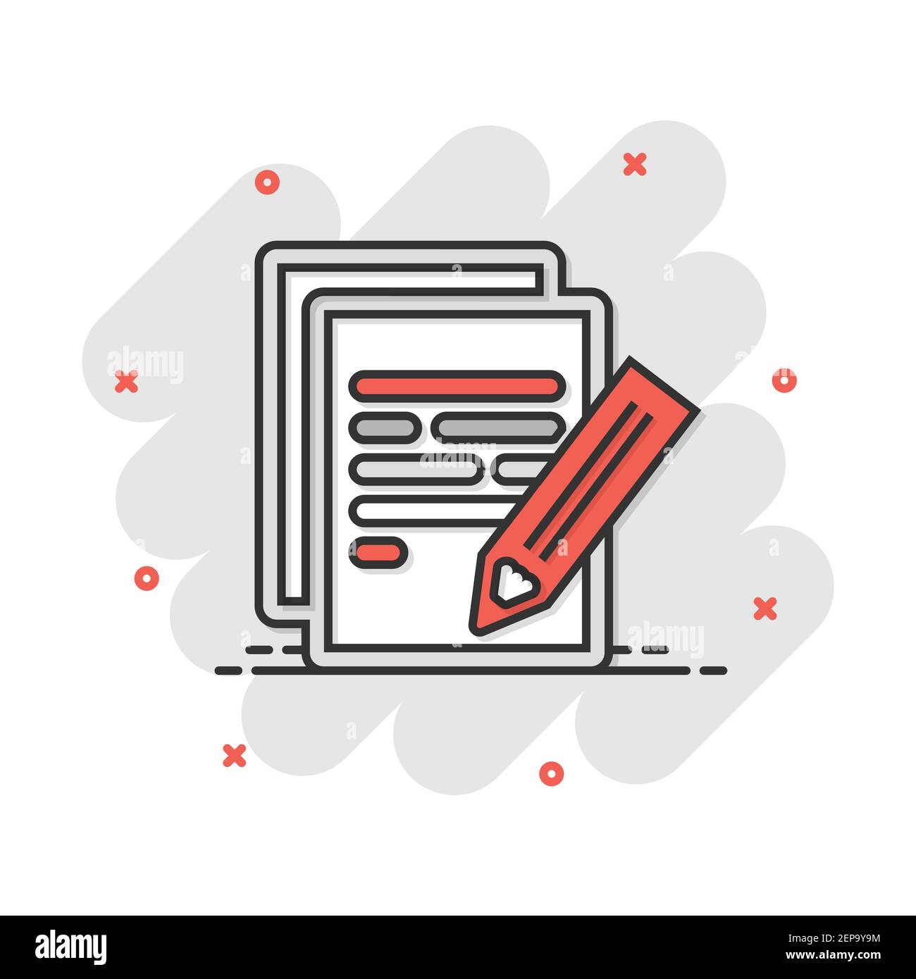 Pencil icon symbol effect Stock Vector Images - Alamy