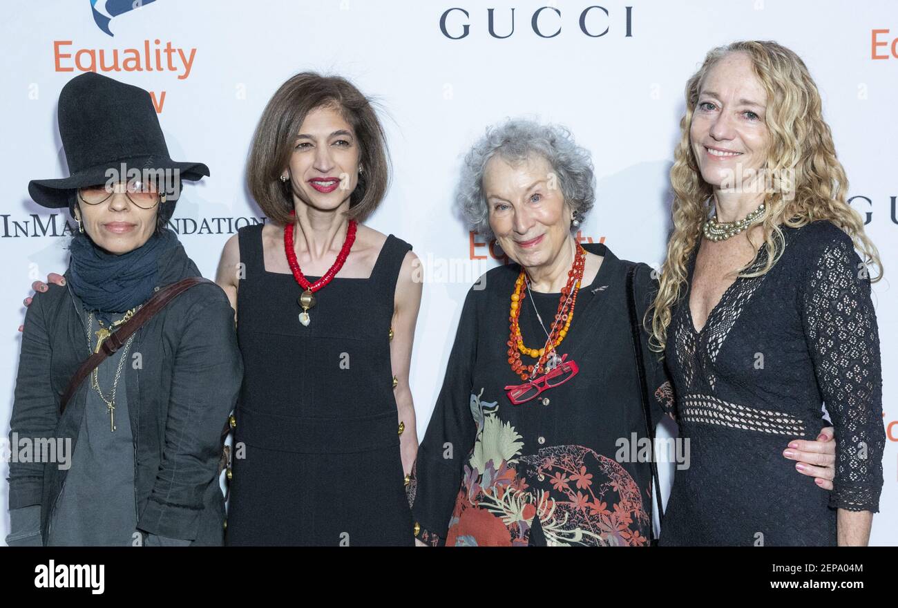 Linda Perry, Yasmeen Hassan, Margaret Atwood and Lara Stein attend the ...