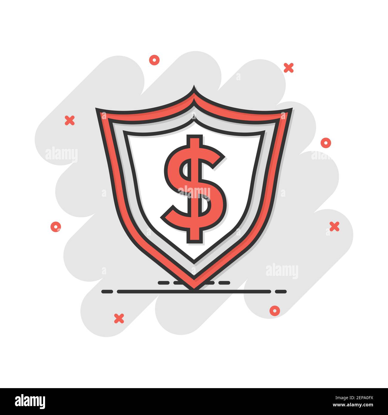 Green Cartoon Shield