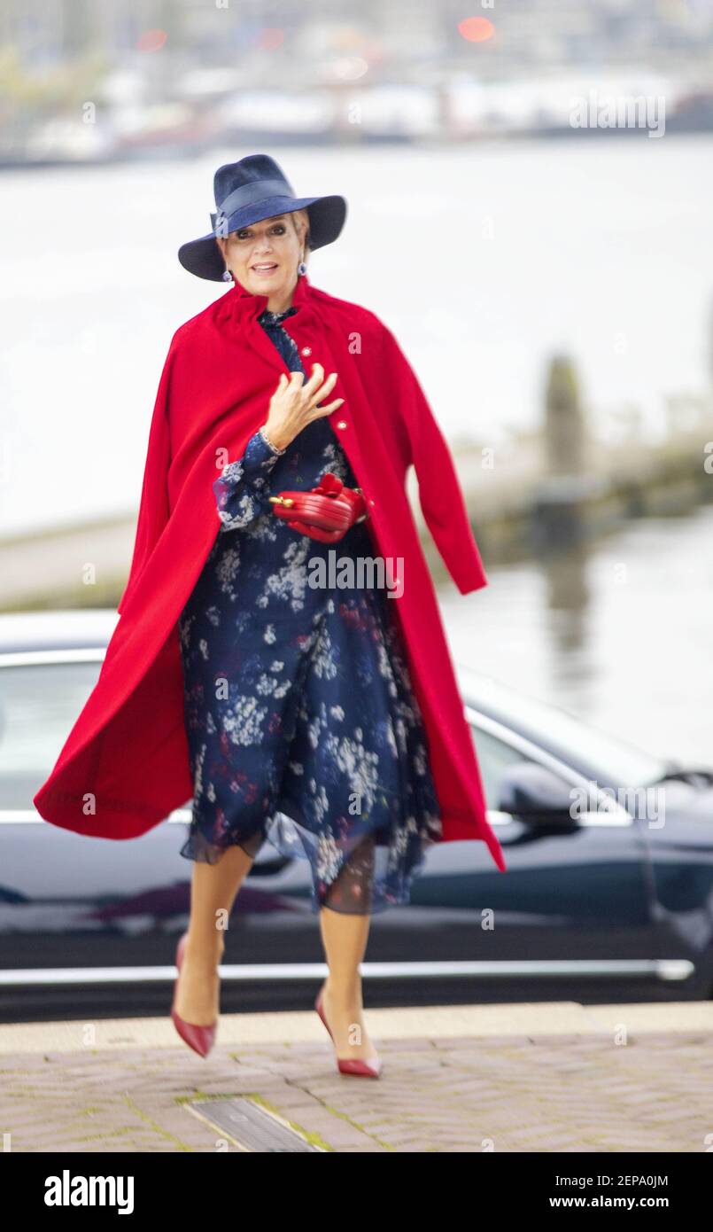 Queen Máxima during the opening of the Humania exhibition at NEMO ...