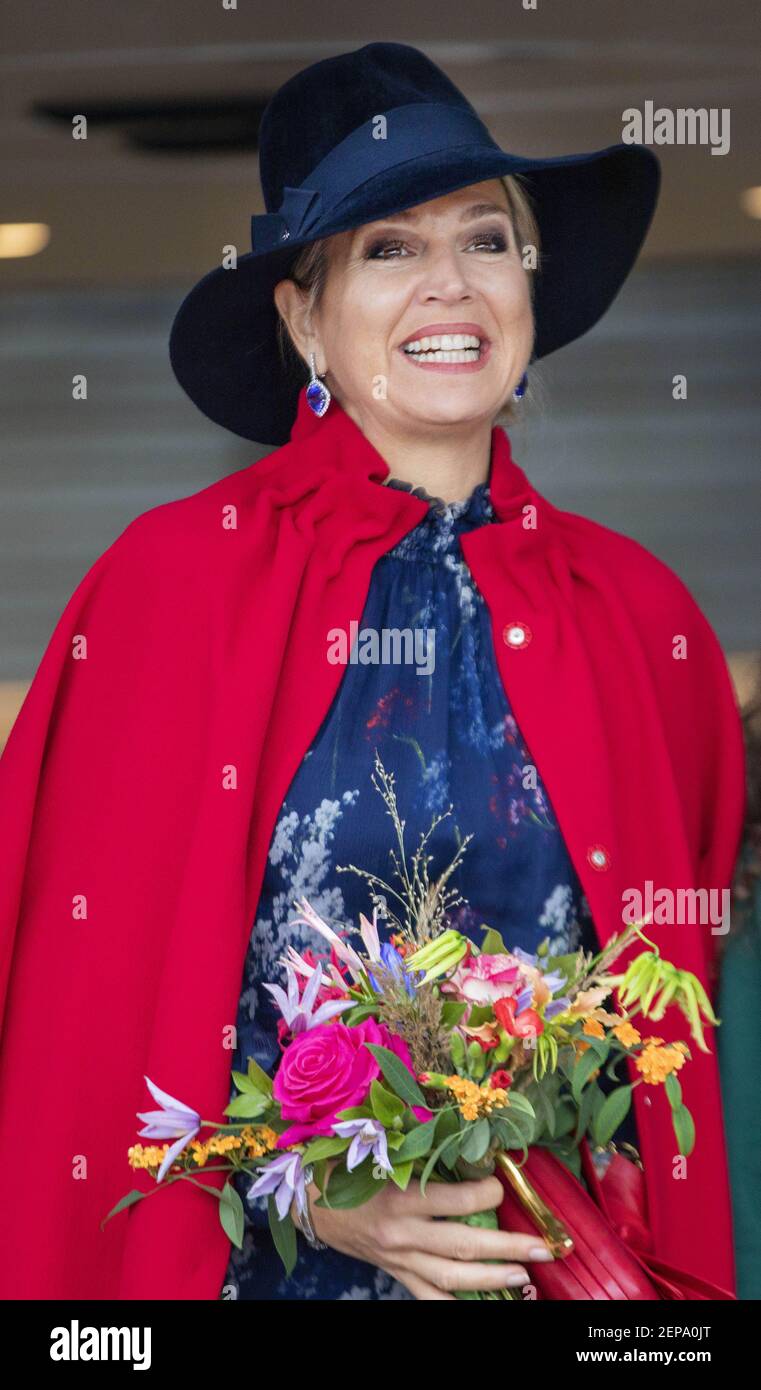 Queen Máxima during the opening of the Humania exhibition at NEMO ...