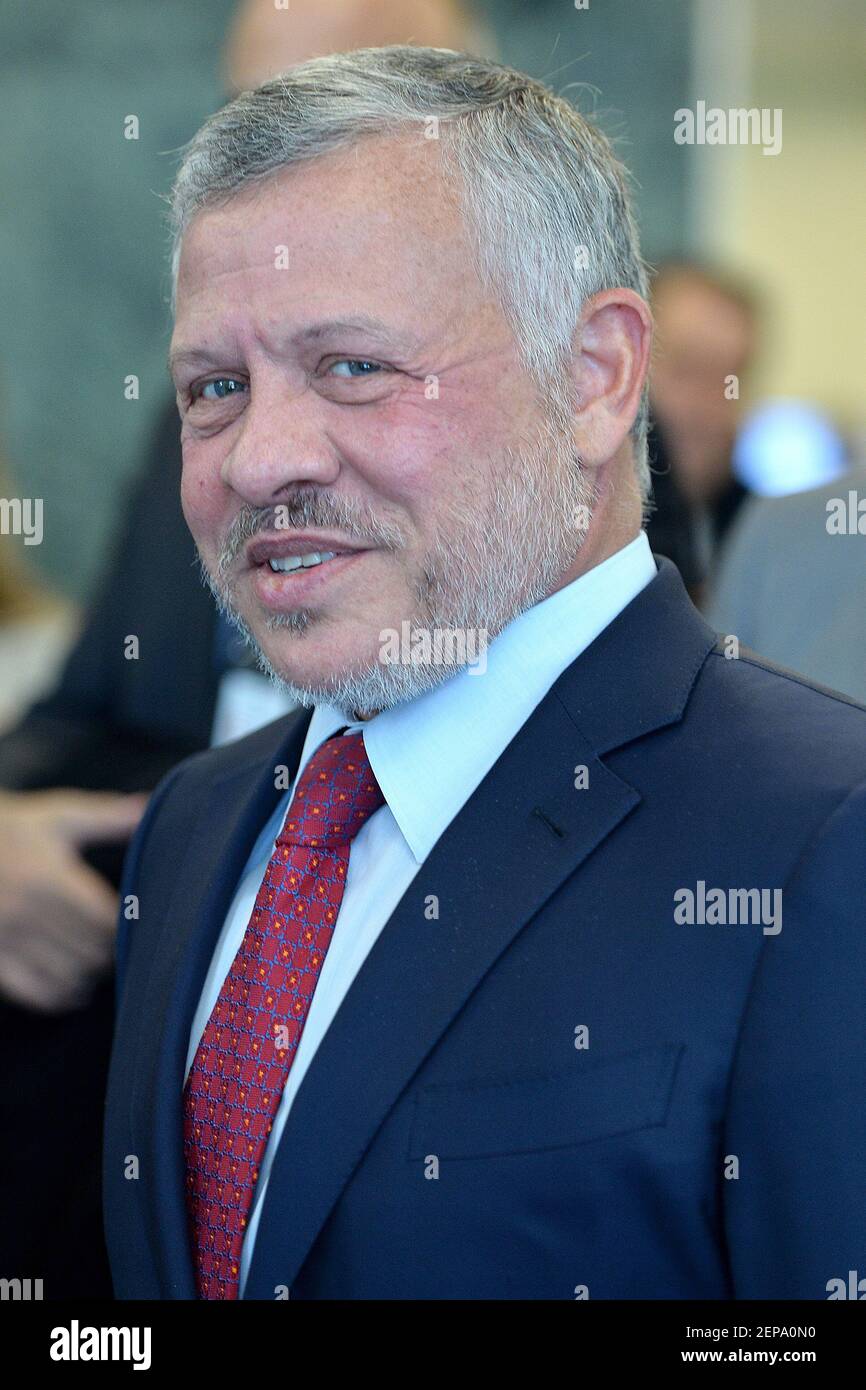 His Majesty King Abdullah II ibn Al Hussein (center), King of Jordan ...