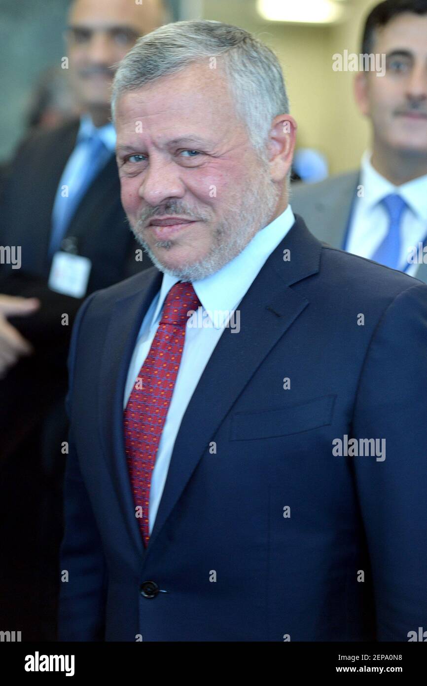 His Majesty King Abdullah II ibn Al Hussein (center), King of Jordan ...