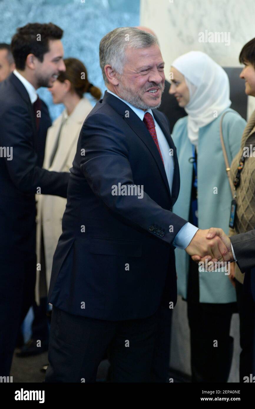 His Majesty King Abdullah II ibn Al Hussein (center), King of Jordan ...