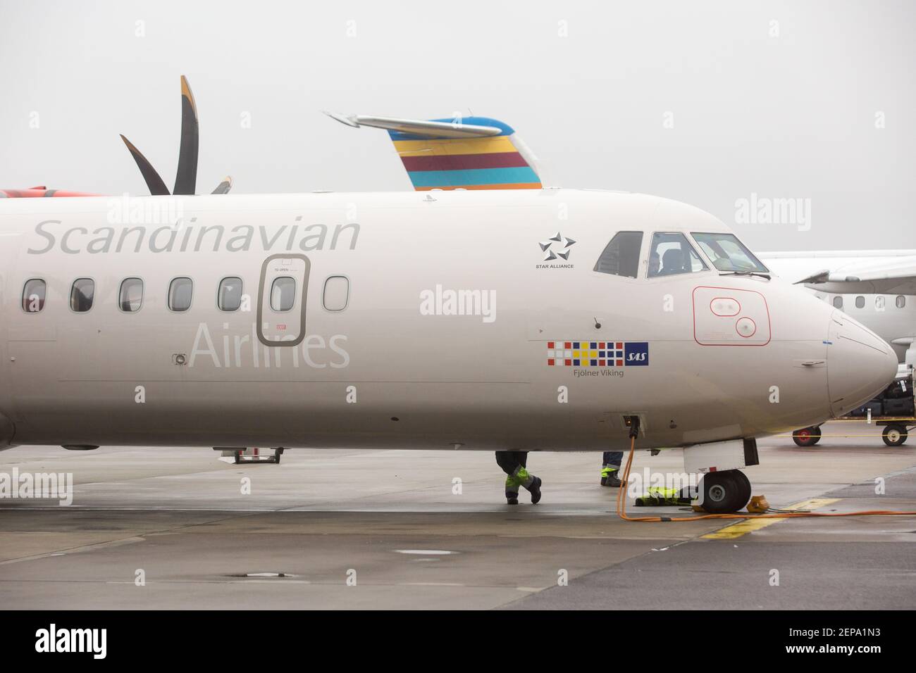 Scandinavian Airlines System ATR 72-600 aircraft with registration ES ...