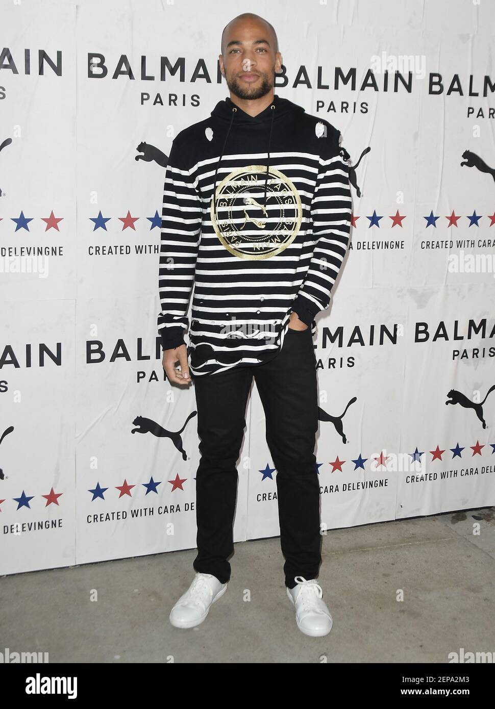 Kendrick Sampson arrives at the PUMA x Balmain Launch Event held at ...