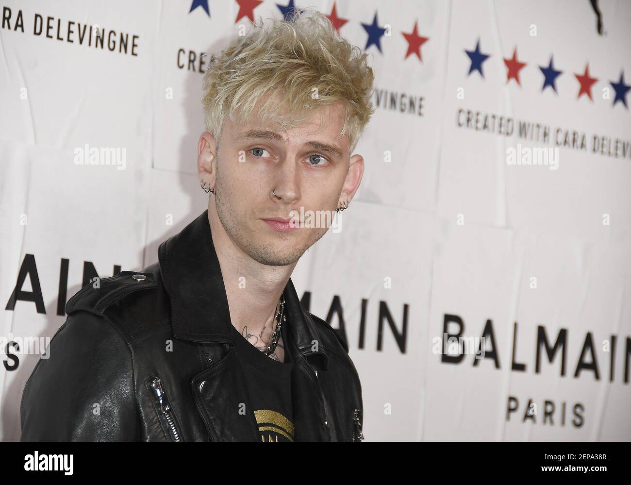 Machine Gun Kelly arrives at the PUMA x Balmain Launch Event held at ...