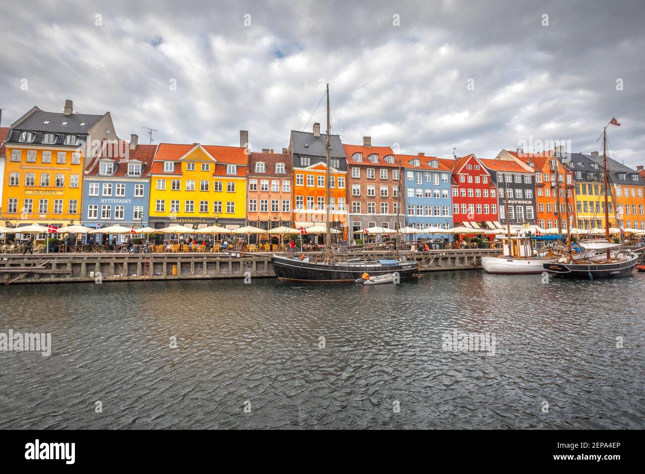 Copenhagen canal on Nyhavn, Denmark Stock Photo - Alamy