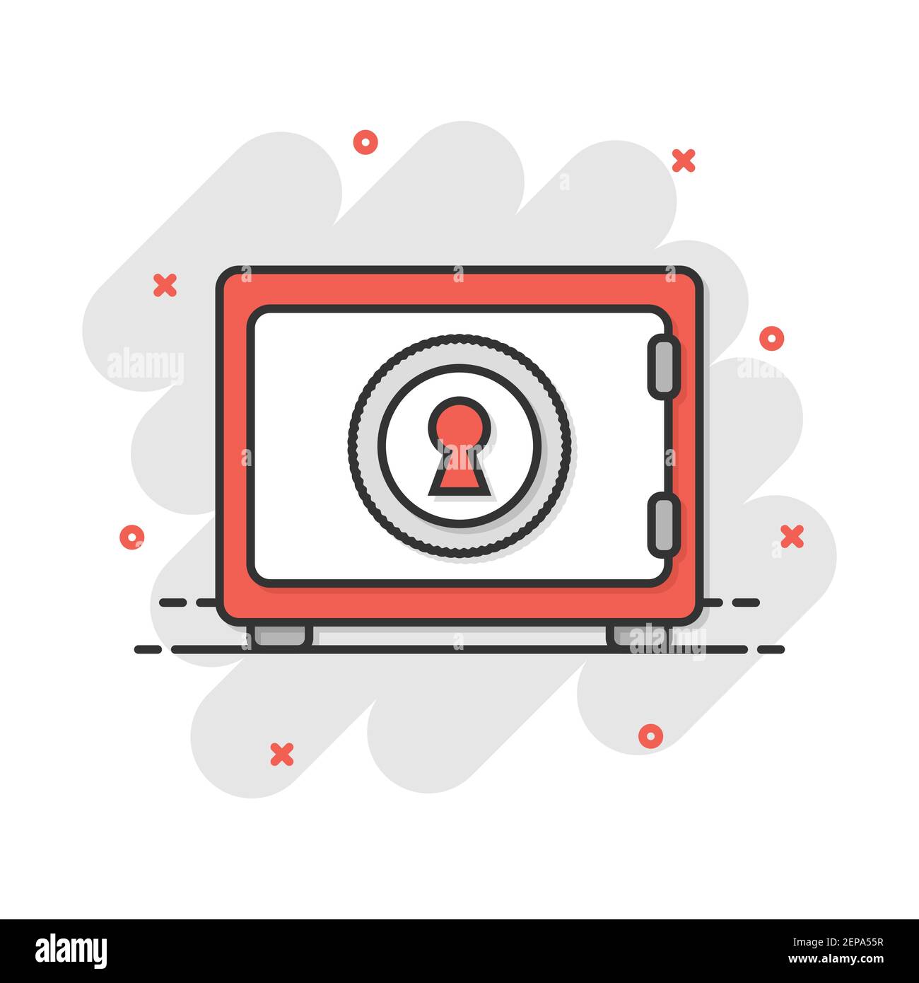 Safety deposit box vector vectors hi-res stock photography and images ...