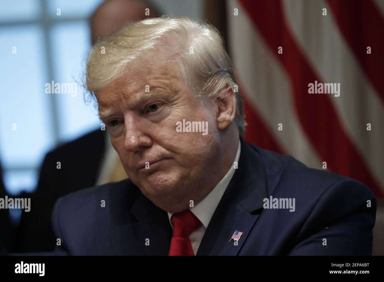 U.S. President Donald Trump holds a meeting on youth vaping and the ...